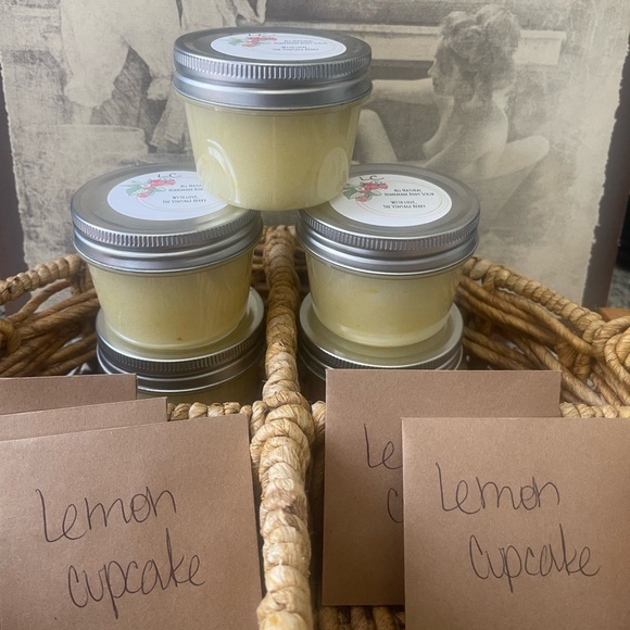 Hand Crafted | Bath & Body | Homemade Body Scrub 4 Oz Lemon Cupcake ...